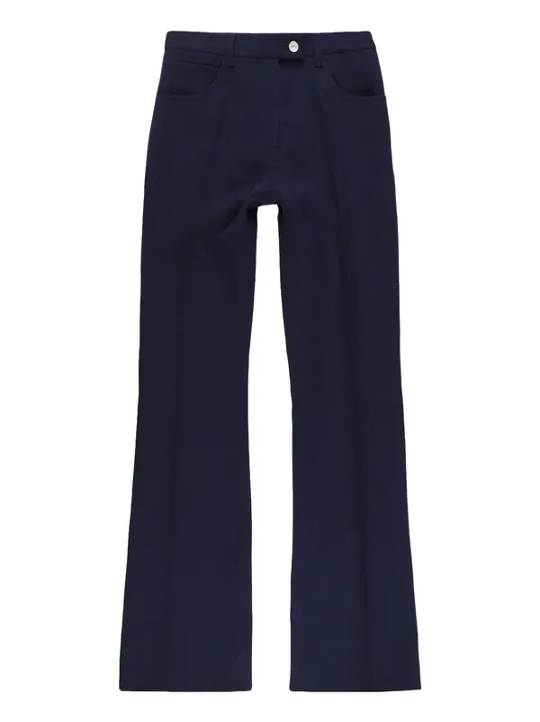 COURREGES Low-rise Bootcut Trousers - Blue