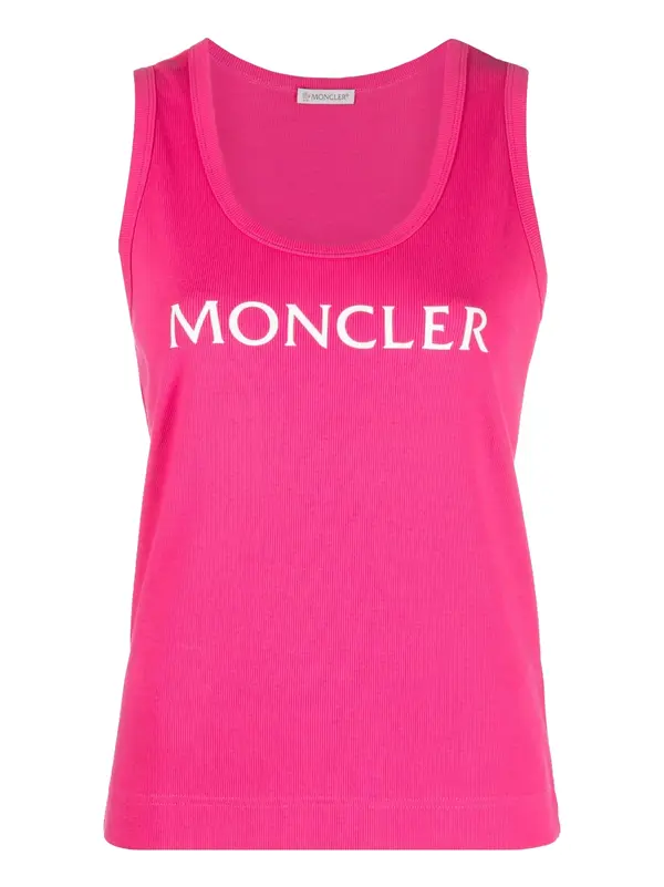 Moncler Logo-print Tank Top - Pink