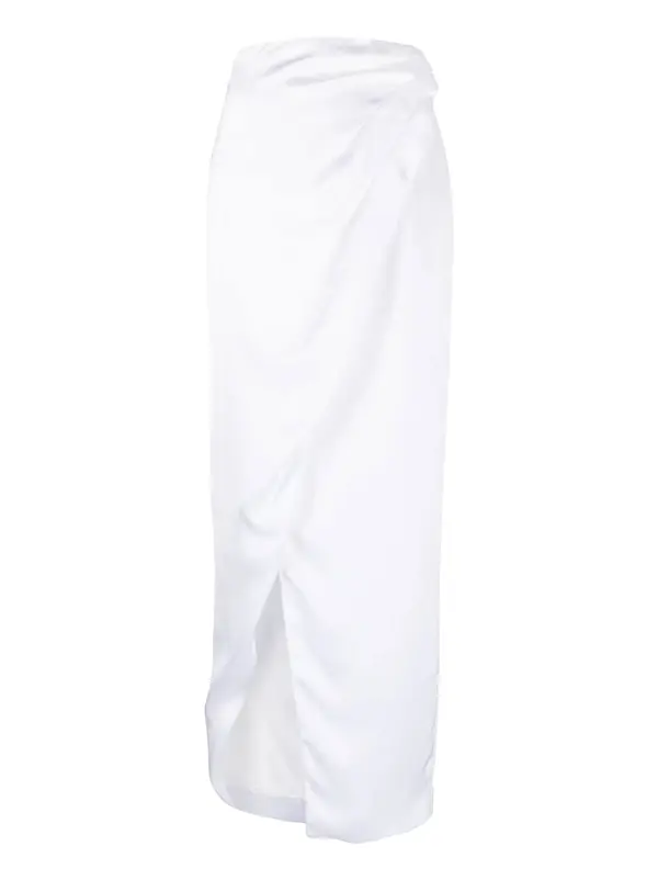 GENNY High-waist Straight Skirt - White