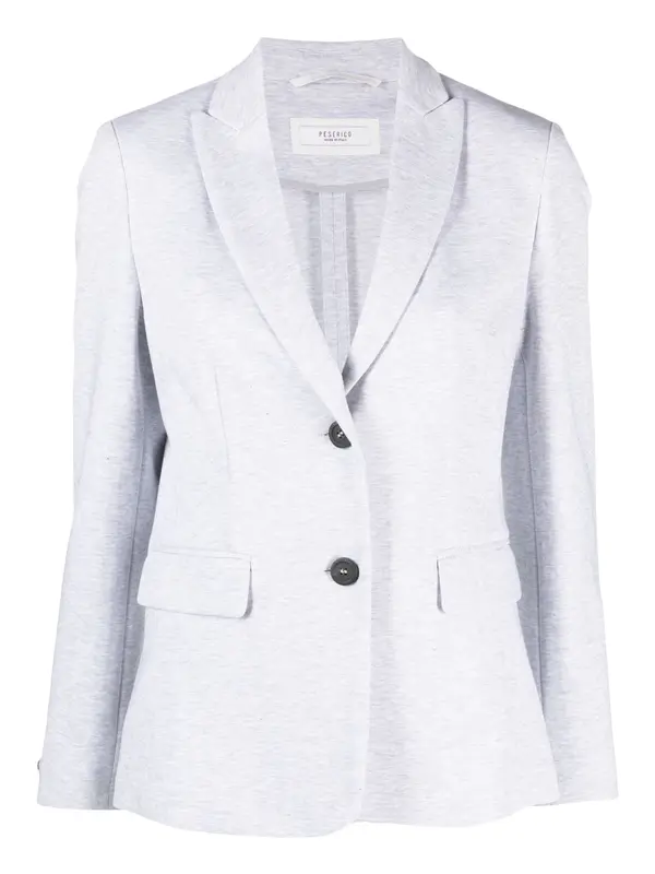Peserico Single-breasted Blazer - Grey