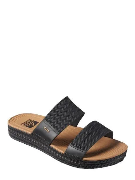 Reef Water Vista Slide Sandal - Black/tan