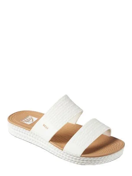Reef Water Vista Slide Sandal - White/ Tan