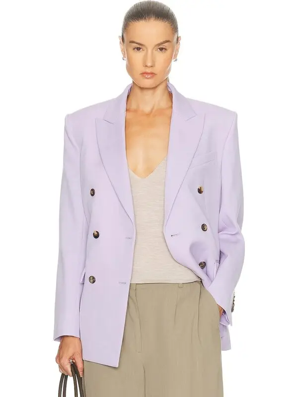 Wardrobe.NYC Double Breasted Blazer - Lilac