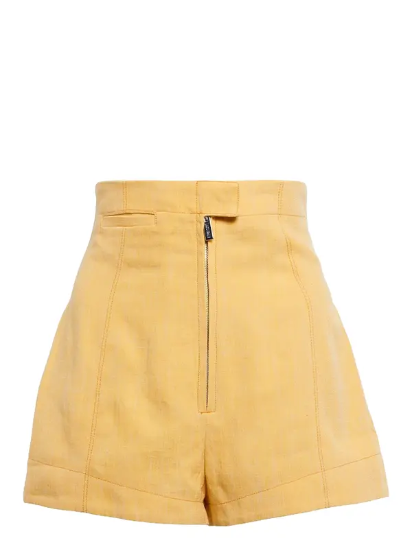 Jacquemus Le Short Areia High-rise Shorts - Yellow