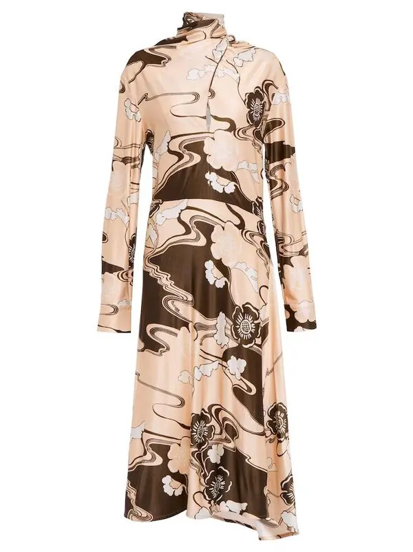 JIL SANDER Printed Midi Dress - Multicoloured