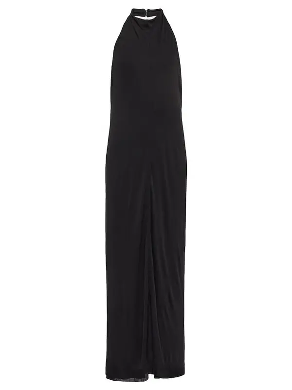 THE ROW Brynlee Halterneck Maxi Dress - Black