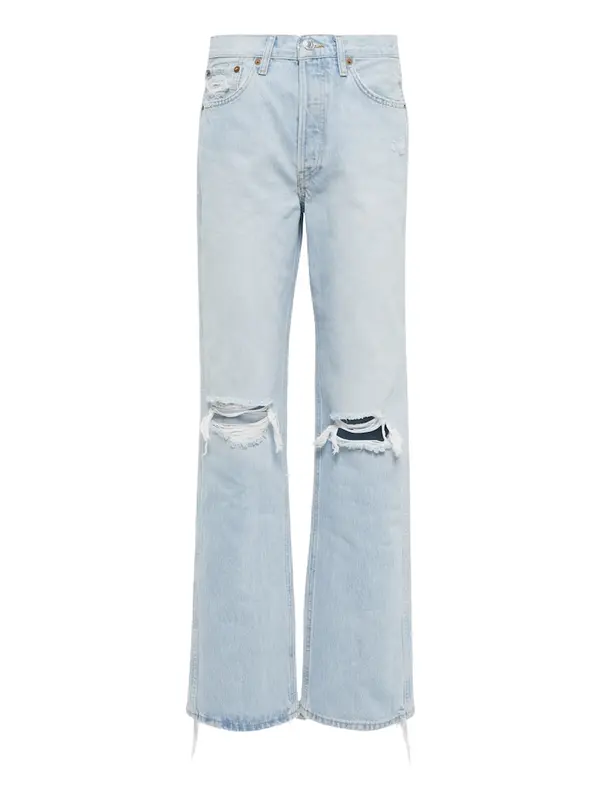 RE/DONE 90s High-rise Straight Jeans - Blue