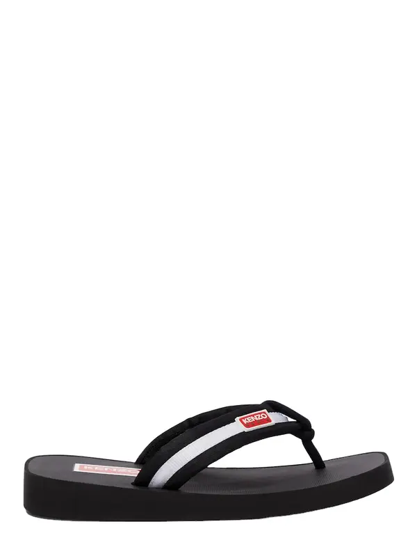 Kenzo Logo Striped Thong Sandals - Multicoloured