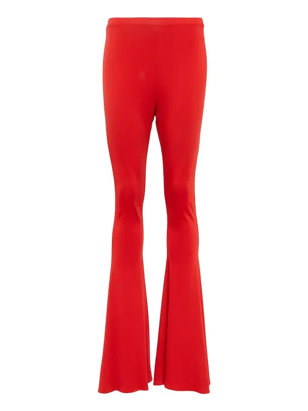 Magda Butrym High-rise Flared Leggings - Red