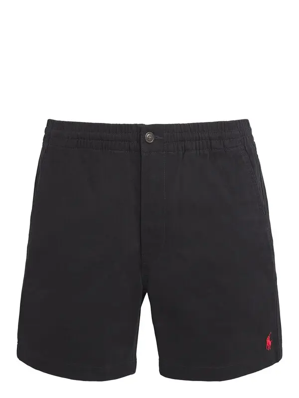 Polo Ralph Lauren Stretch-cotton Logo Shorts - Black