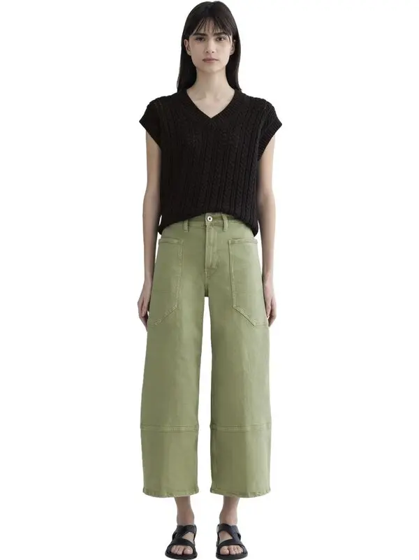 Everlane Way-high® Gardener Cropped Jean - Oil Green
