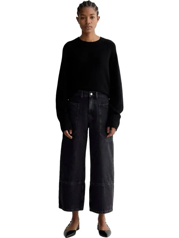 Everlane Way-high® Gardener Cropped Jean - Washed Black