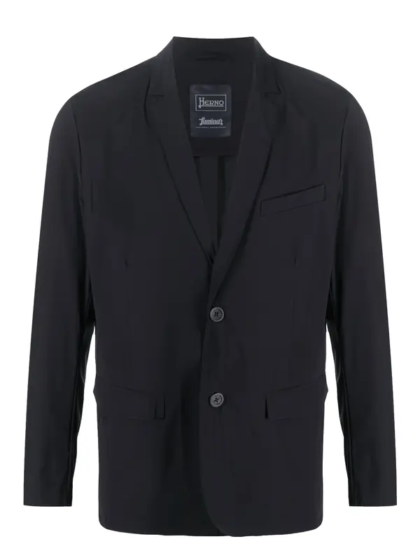 Herno Single-breasted Blazer - Blue