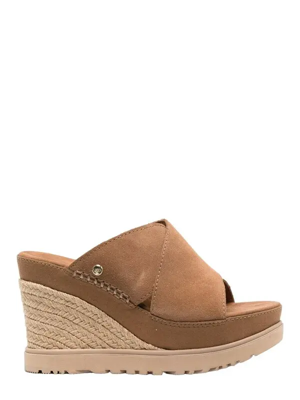 UGG Braided Wedge-heel Sandals - Brown
