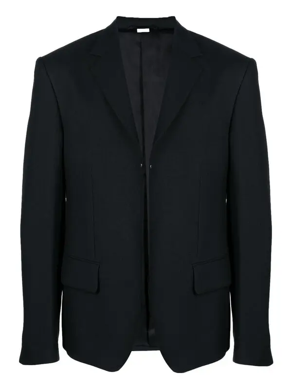 Random Identities Buttonless Long-sleeved Blazer - Black
