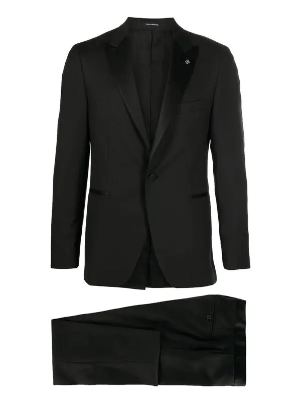 Tagliatore Single-breasted Dinner Suit - Black