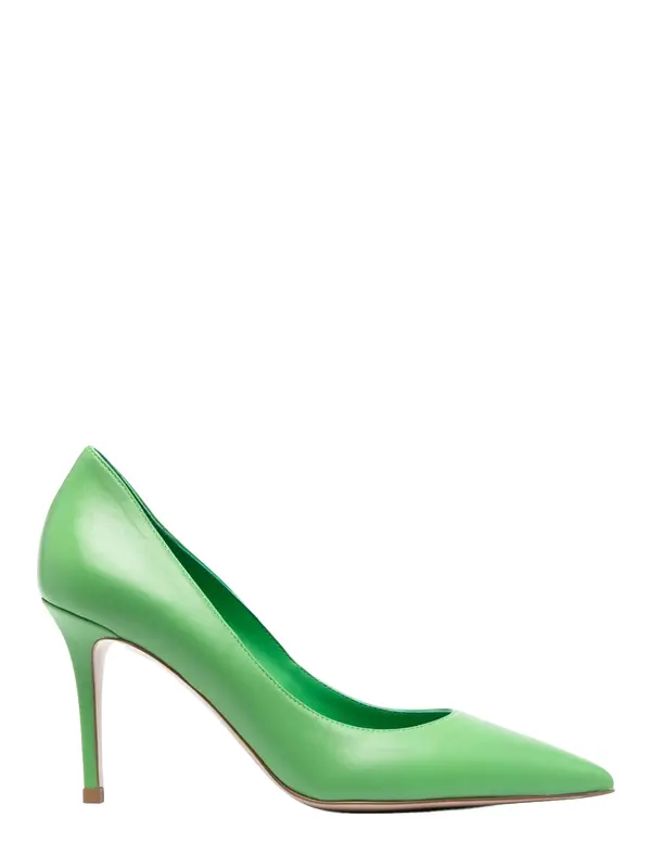 LE SILLA Eva 80mm Leather Pumps - Green