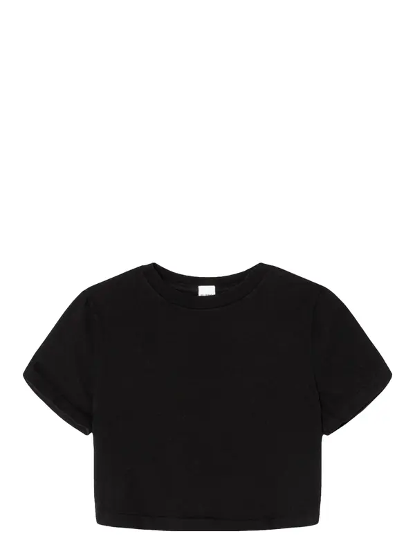 RE/DONE Cropped T-shirt - Black