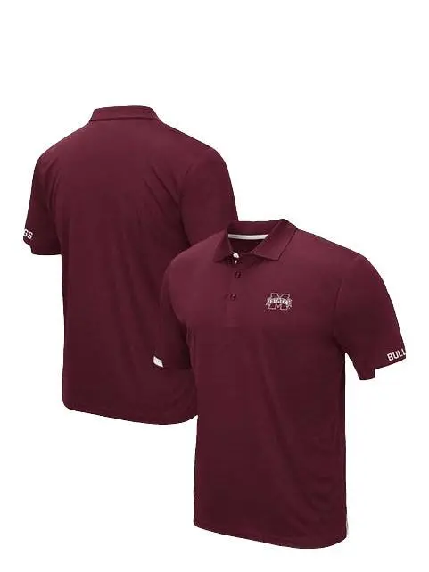COLOSSEUM Mississippi State Bulldogs Big & Tall Santry Polo - Maroon