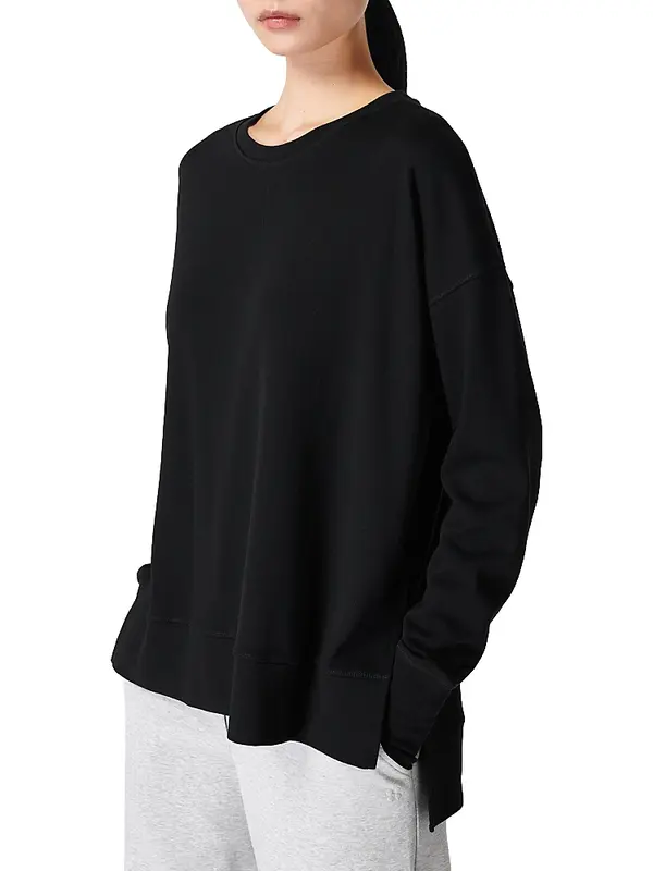 Sweaty Betty Longline Sweatshirt - Black
