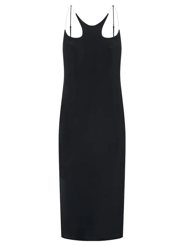 DION LEE Scoop-back Midi Dress - Black