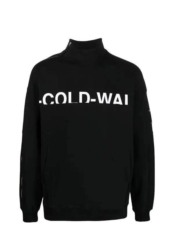 A-COLD-WALL* Logo-print Zip-fastening Sweatshirt - Black