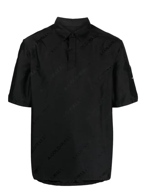 A-COLD-WALL* Logo-print Short-sleeve Shirt - Black