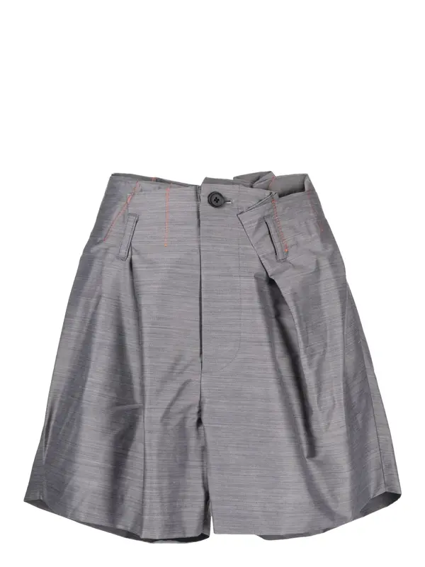 Kolor Asymmetric Relaxed Shorts - Grey