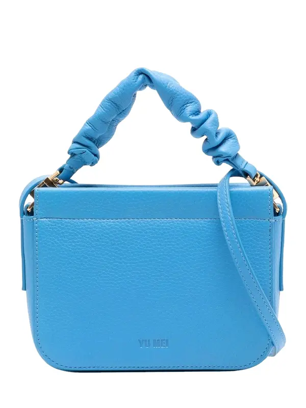 YU MEI Scrunchie Vi Deer Leather Bag - Blue
