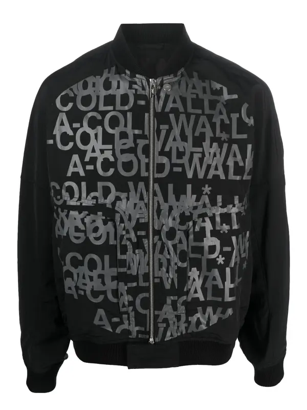 A-COLD-WALL* Logo-print Bomber Jacket - Black