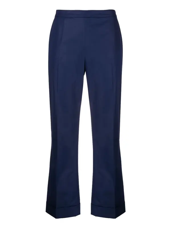 Aspesi Cropped Flared Trousers - Blue