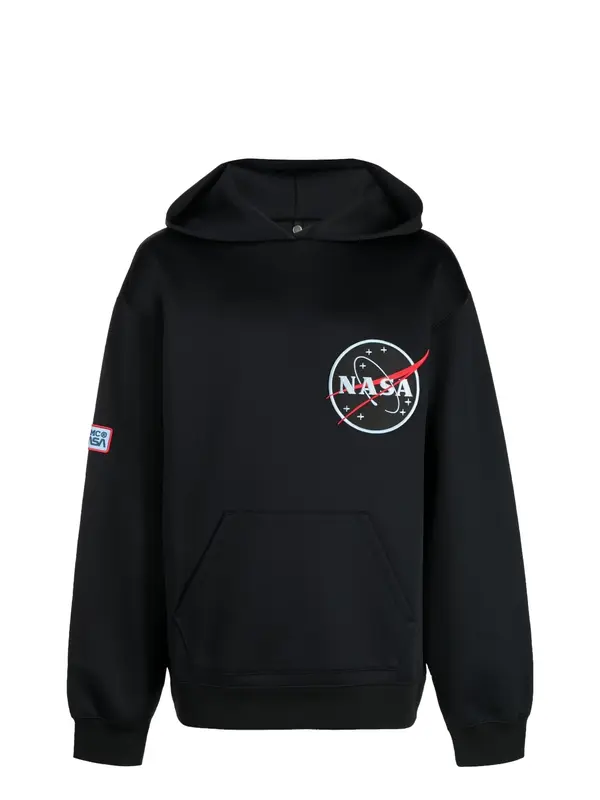 OAMC X Nasa Patch Long-sleeve Hoodie - Black