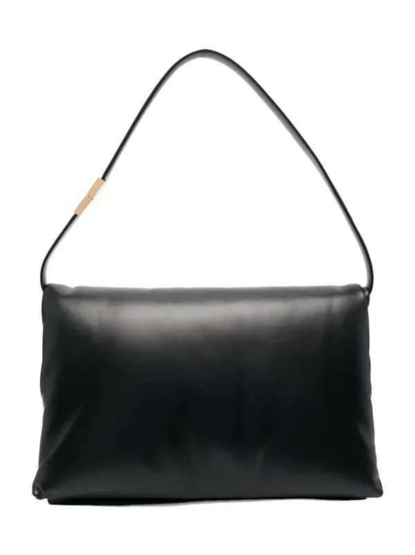 Marni Prisma Leather Shoulder Bag - Black