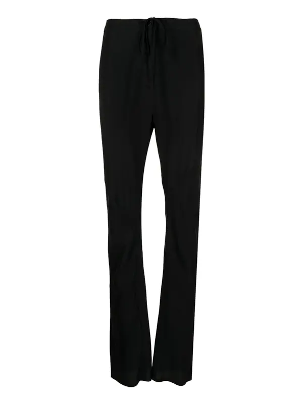 LOW CLASSIC Straight-leg Trousers - Black