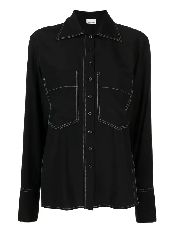 LOW CLASSIC Long-sleeved Shirt - Black