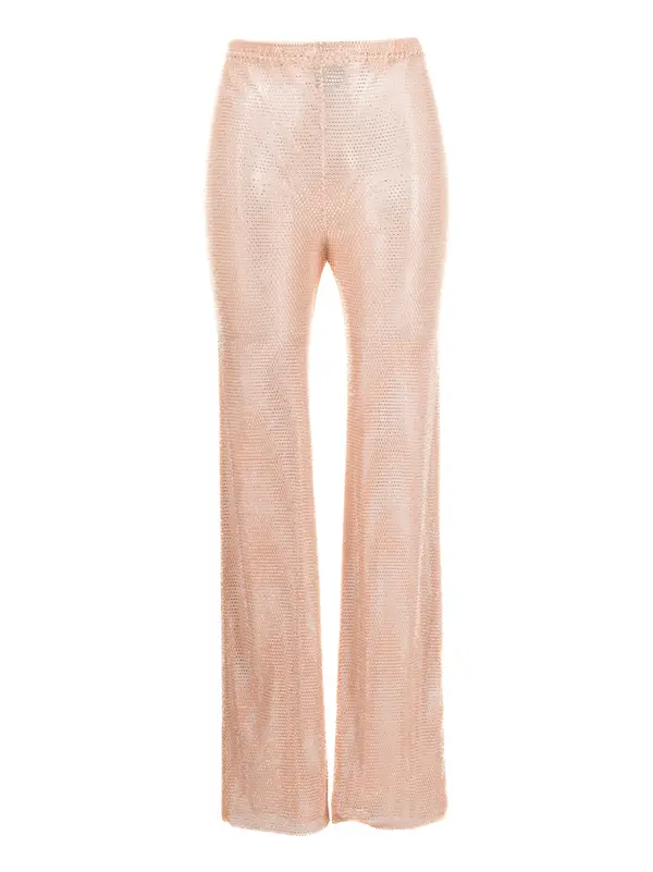 SANTA BRANDS Rhinestone-embellished Trousers - Neutrals