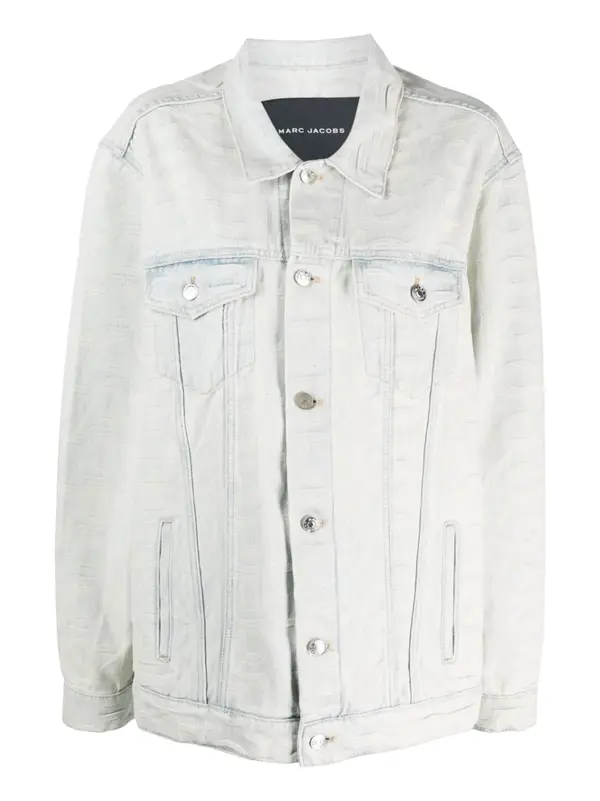 Marc Jacobs Monogram Denim Jacket - Blue