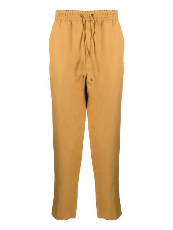 Etro Drawstring-waist Cropped Trousers - Brown