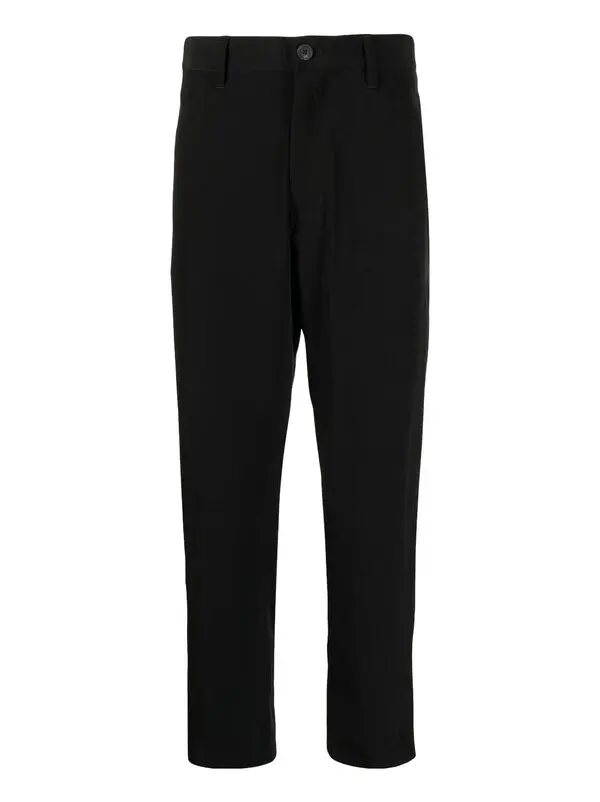 Yohji Yamamoto Cropped-leg Trousers - Black