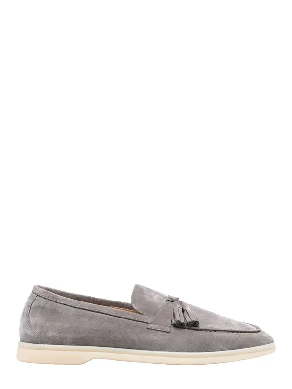 SCAROSSO Leandro Tassel Loafers - Grey