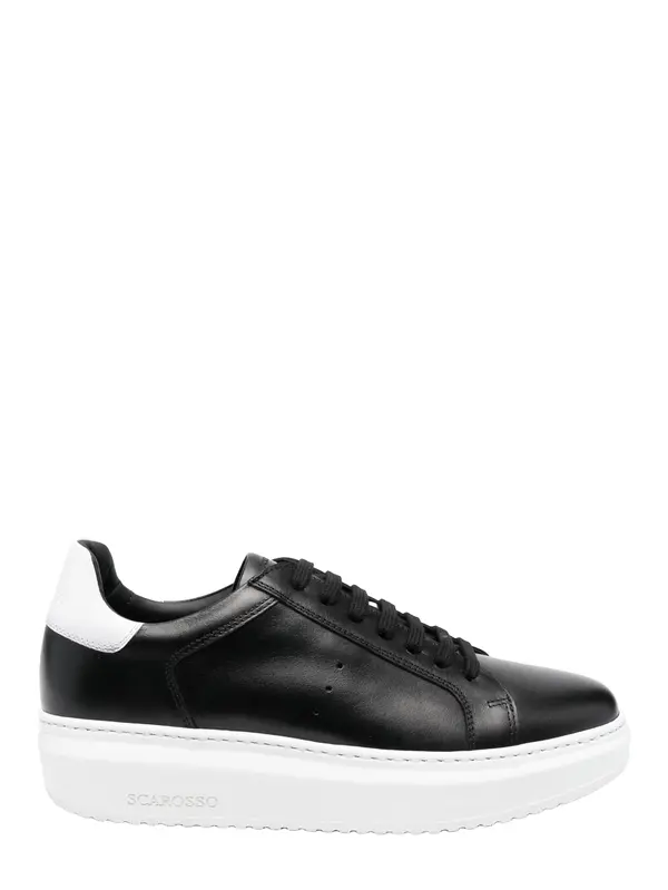 SCAROSSO Lace-up Sneakers - Black