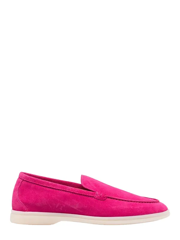 SCAROSSO Ludovica Suede Loafers - Pink