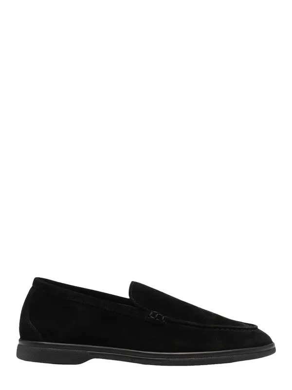 SCAROSSO Suede Loafers - Black