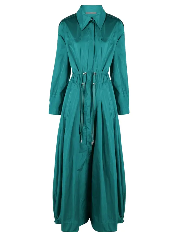 Alberta Ferretti Taffeta Maxi Dress - Green