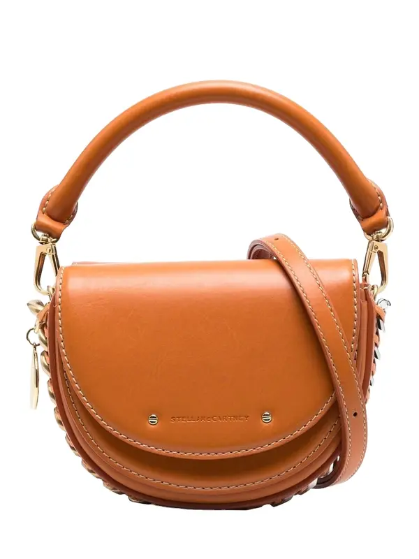 Stella McCartney Frayme Chain-detail Shoulder Bag - Orange
