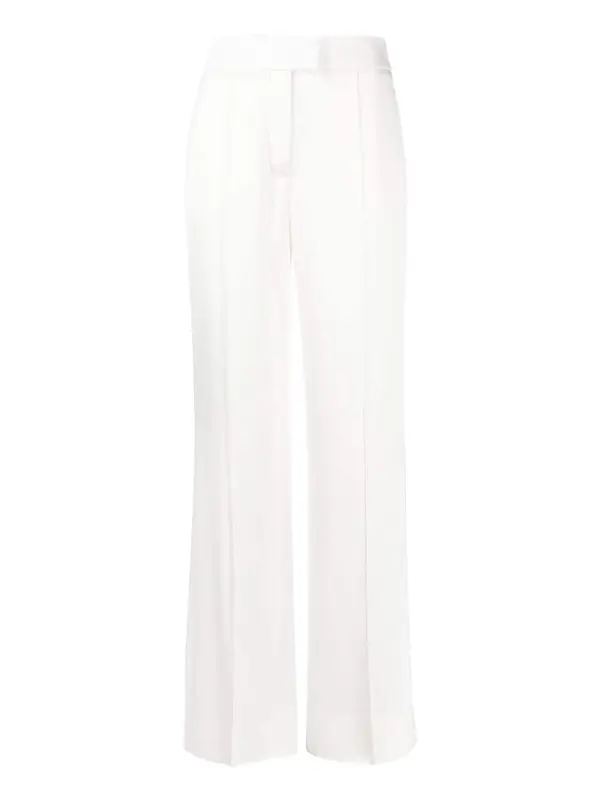 SA SU PHI High-waisted Wide-leg Trousers - White