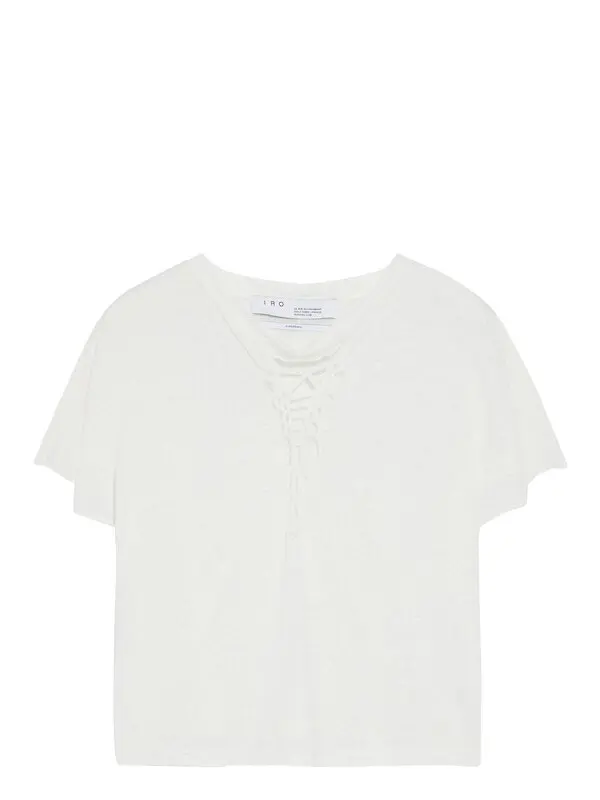 IRO PARIS Seemly Cropped Top - Off-white