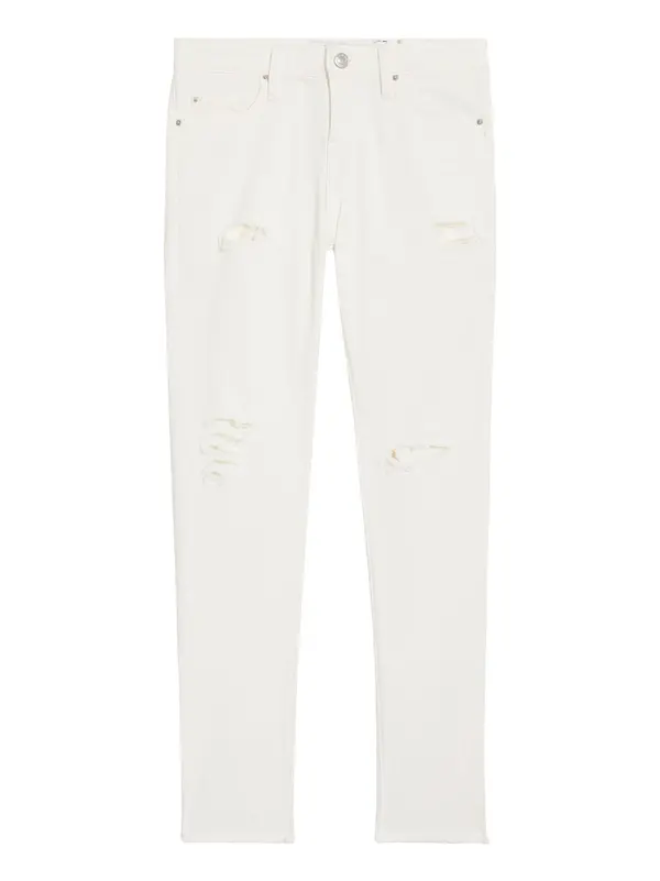 IRO PARIS Jarod Distressed Skinny Jeans - Off-white