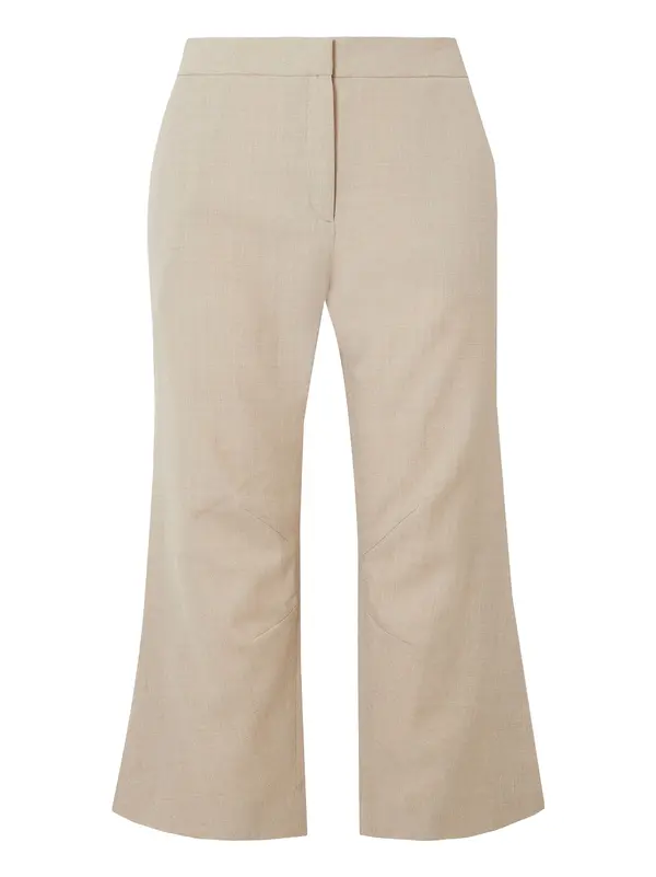 Ioannes Racing Woven Kick-flare Trousers - Beige