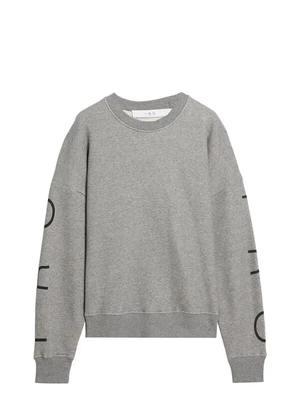 IRO PARIS Jilly Printed Sweatshirt - Gray